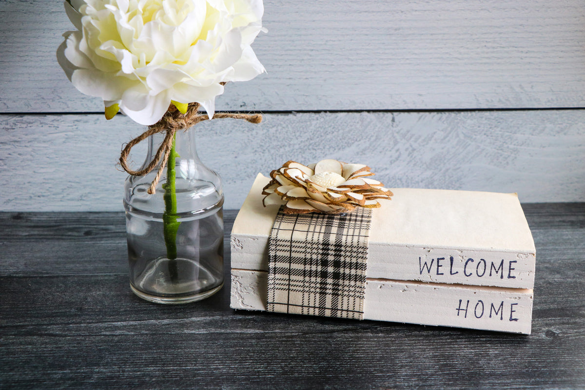 Welcome Home Book Set | Stamped Book Stack – Kelly Riley Design